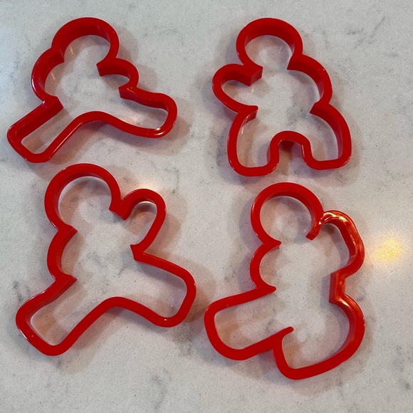 Kitchen | Red Ninjas Cookie Cutters 4 Ninja Poses Karate 4 Used Once ...